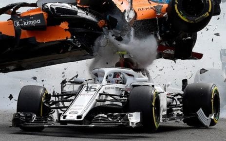 2018 F1 Season – Biggest Crashes in Pictures - Marcus Ericsson - Leclerc