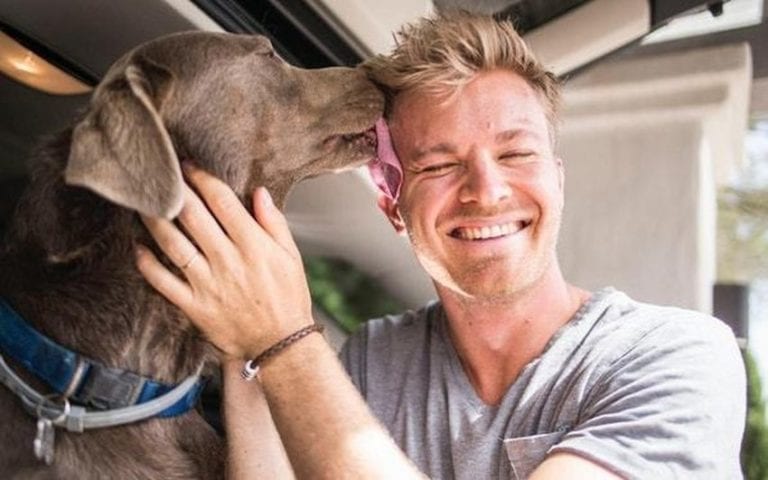 8 Famous F1 Drivers and Their Dogs - Sebastian Vettel - Lewis Hamilton