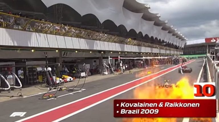 Top 10 Dramatic Formula One Pit Lane Accidents and Incidents - F1 News