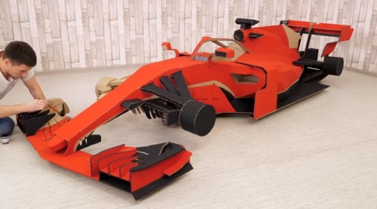 Making F1 Vehicle From Cardboard - F1 Formula 1 Magazine