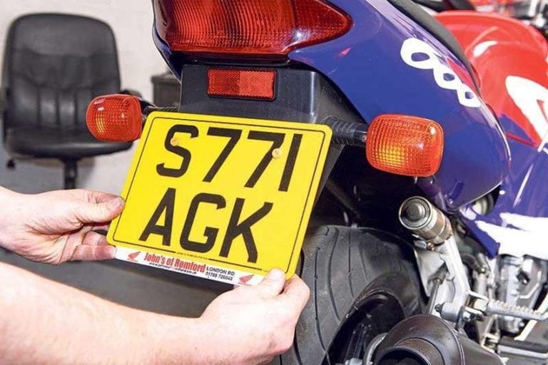 What Are The Rules Surrounding Number Plates On Motorbikes